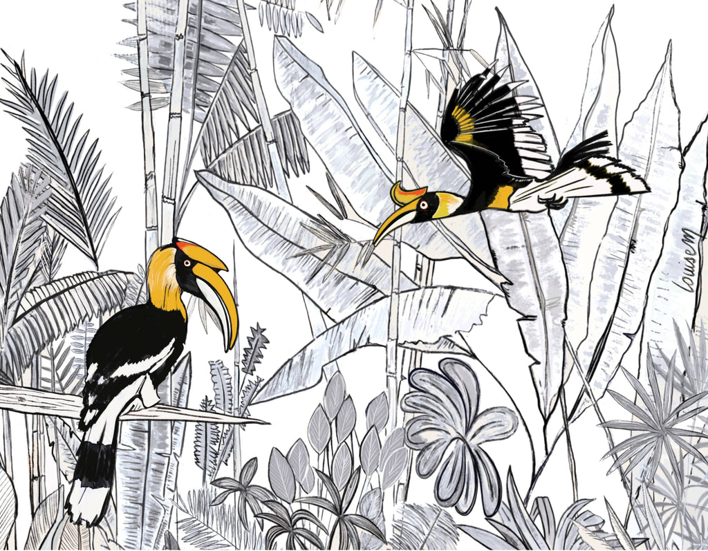 Crédence / Fond de hotte sur mesure - Duo de Toucans – Louisemshop